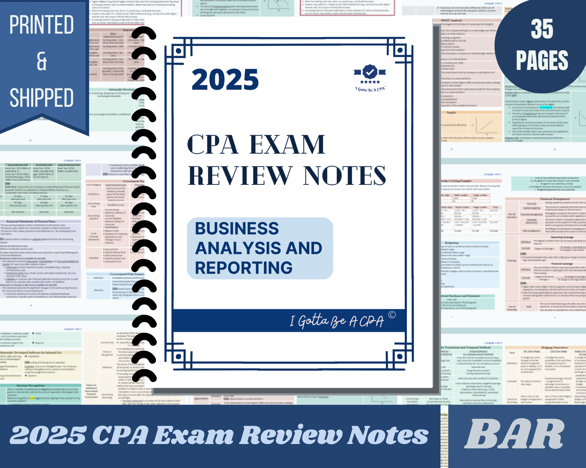 2025 CPA Exam Review Notes - BAR – I Gotta Be A CPA