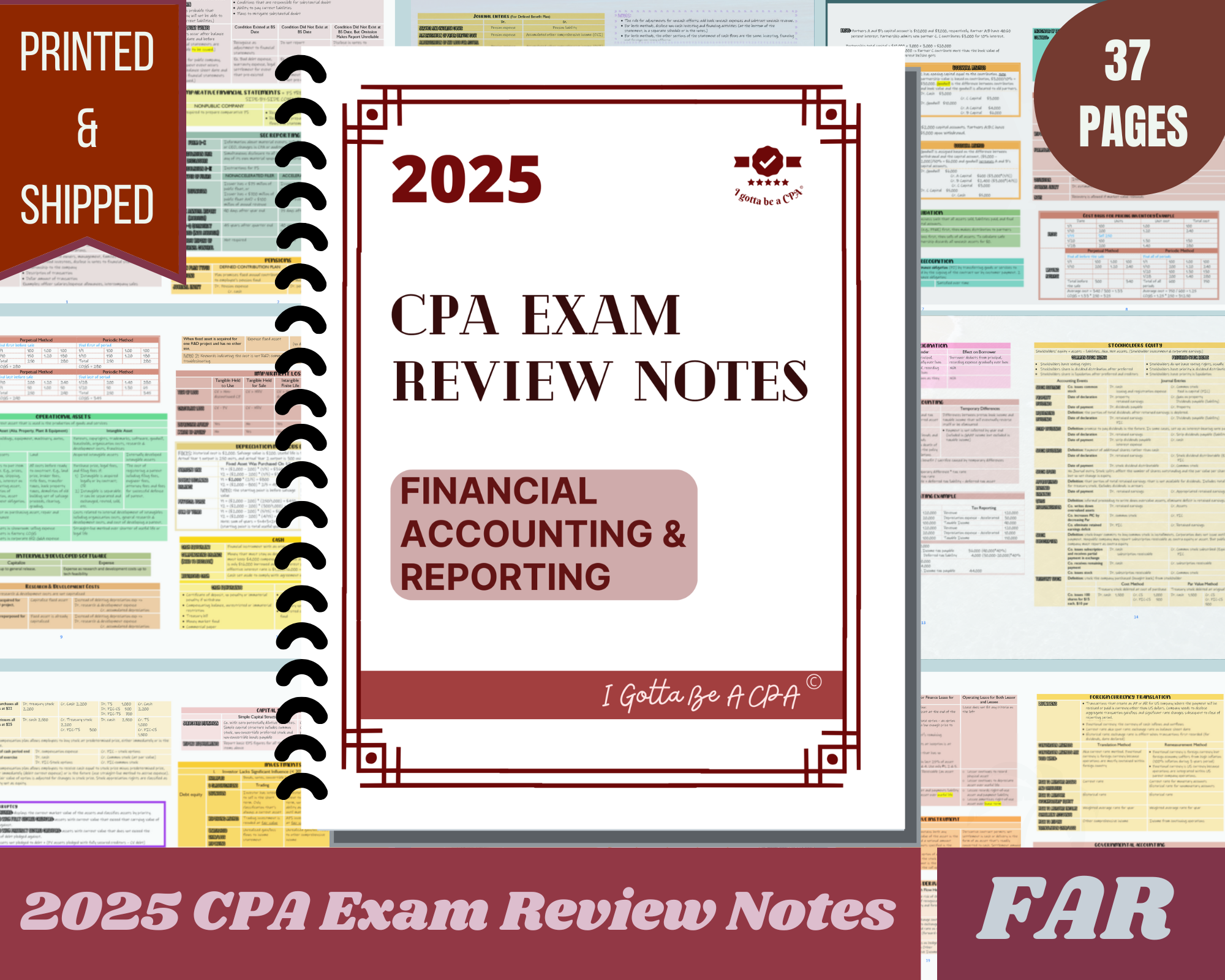 2025 CPA Exam Review Notes - Financial Accounting and Reporting | FAR ...