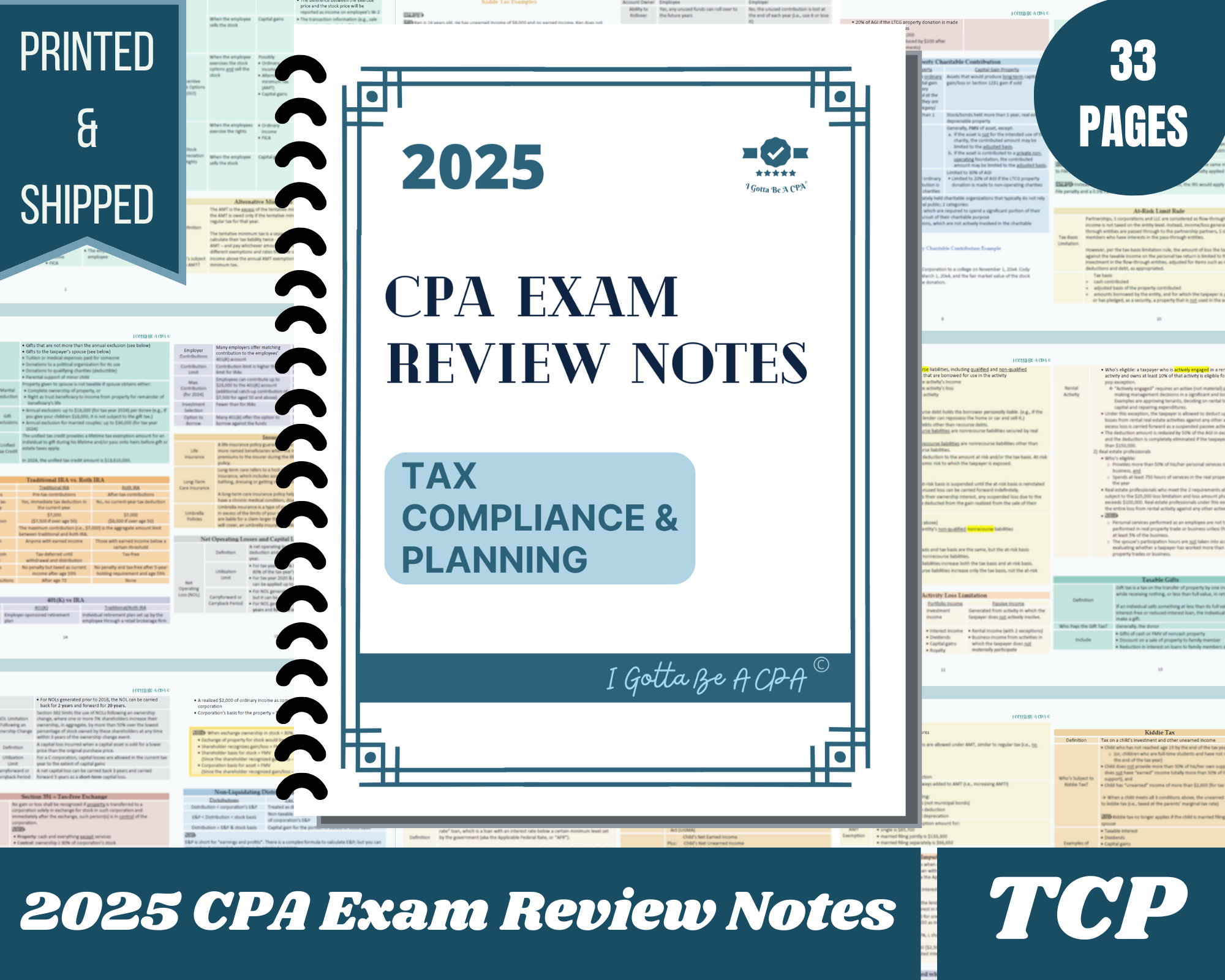 2025 CPA Exam Review Notes - TCP – I Gotta Be A CPA